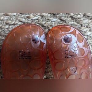 Coach | Shoes | Coach Ulyssa Transparent Slide Tangerine Ombre Size 9 ...
